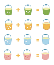 Bucket Addition Counting Worksheet: FREE Download at GamesLogical.com