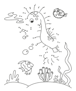 Dot to Dot Sea World Worksheet: Free Download & Print